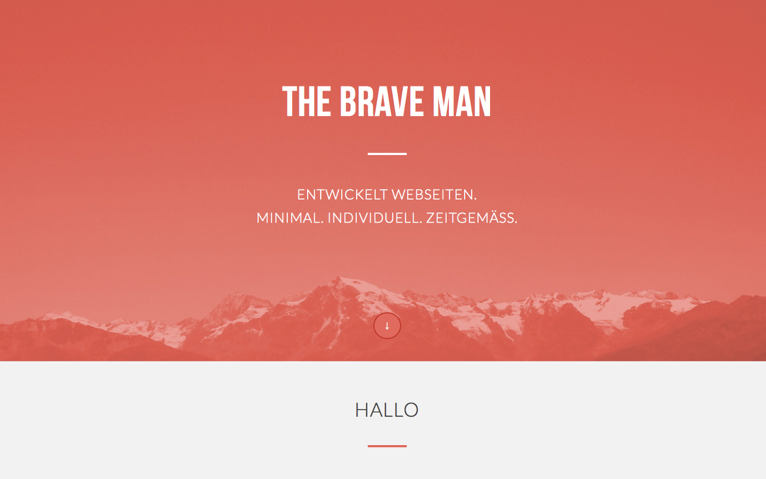The Brave Man | One Page Mania